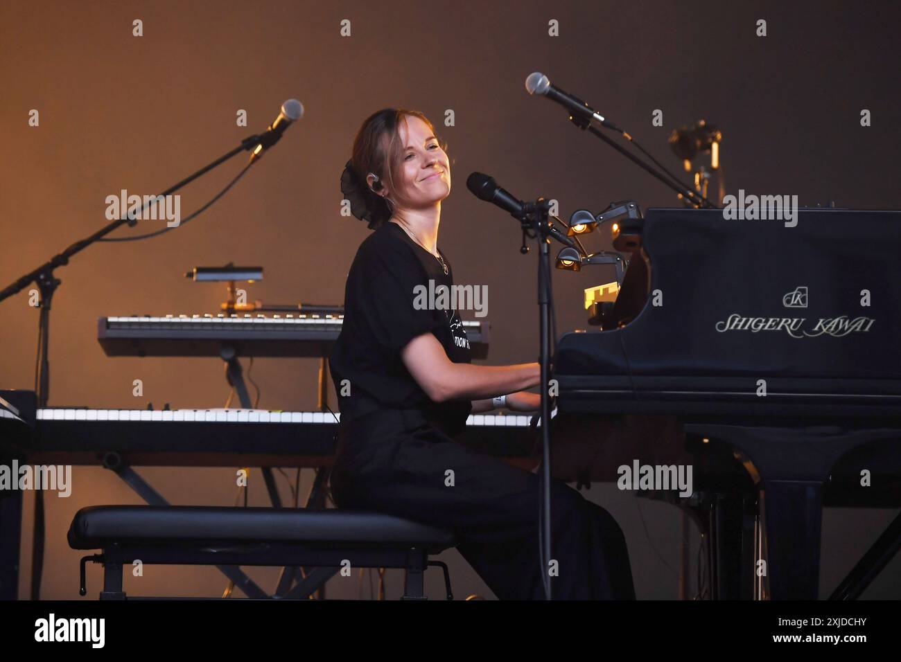LONDON, ENGLAND - JULY 17: Hania Rani performing at Somerset House on ...