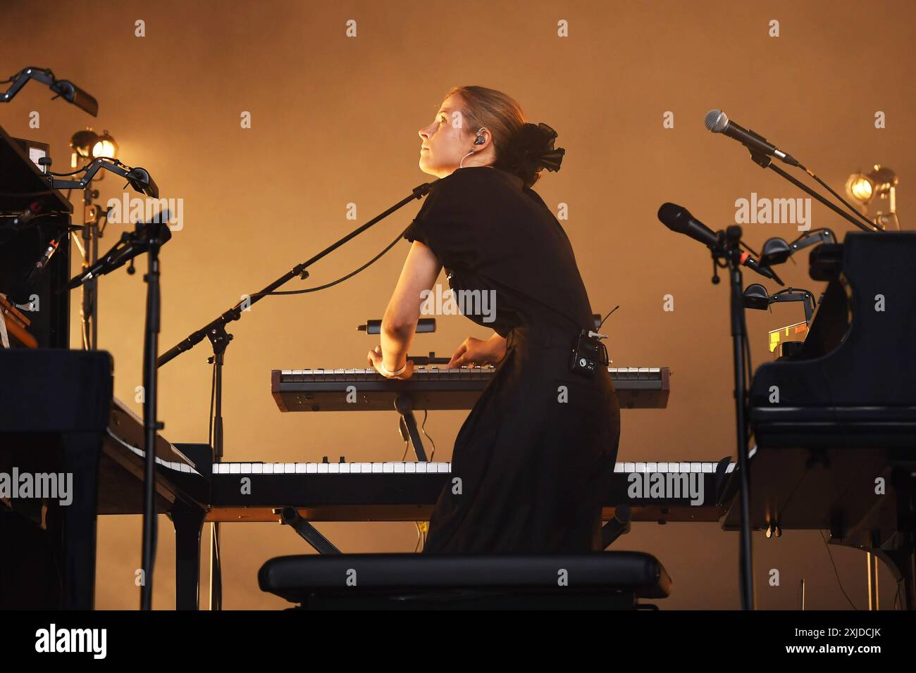 UK. 17th July, 2024. LONDON, ENGLAND - JULY 17: Hania Rani performing ...