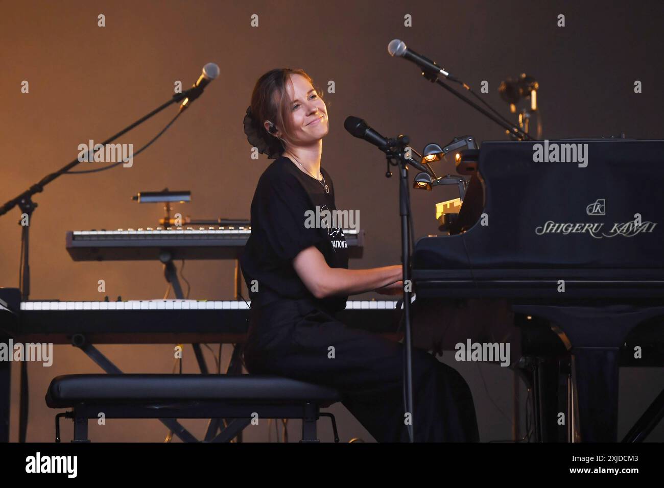 UK. 17th July, 2024. LONDON, ENGLAND - JULY 17: Hania Rani performing ...