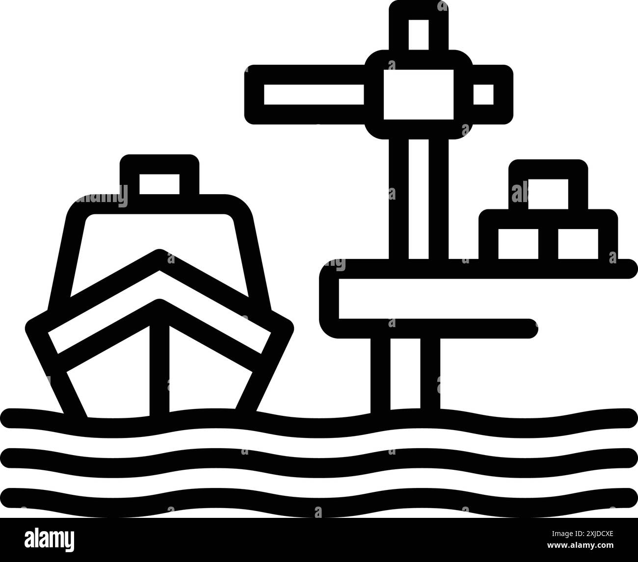Icon for dock,marine Stock Vector Image & Art - Alamy