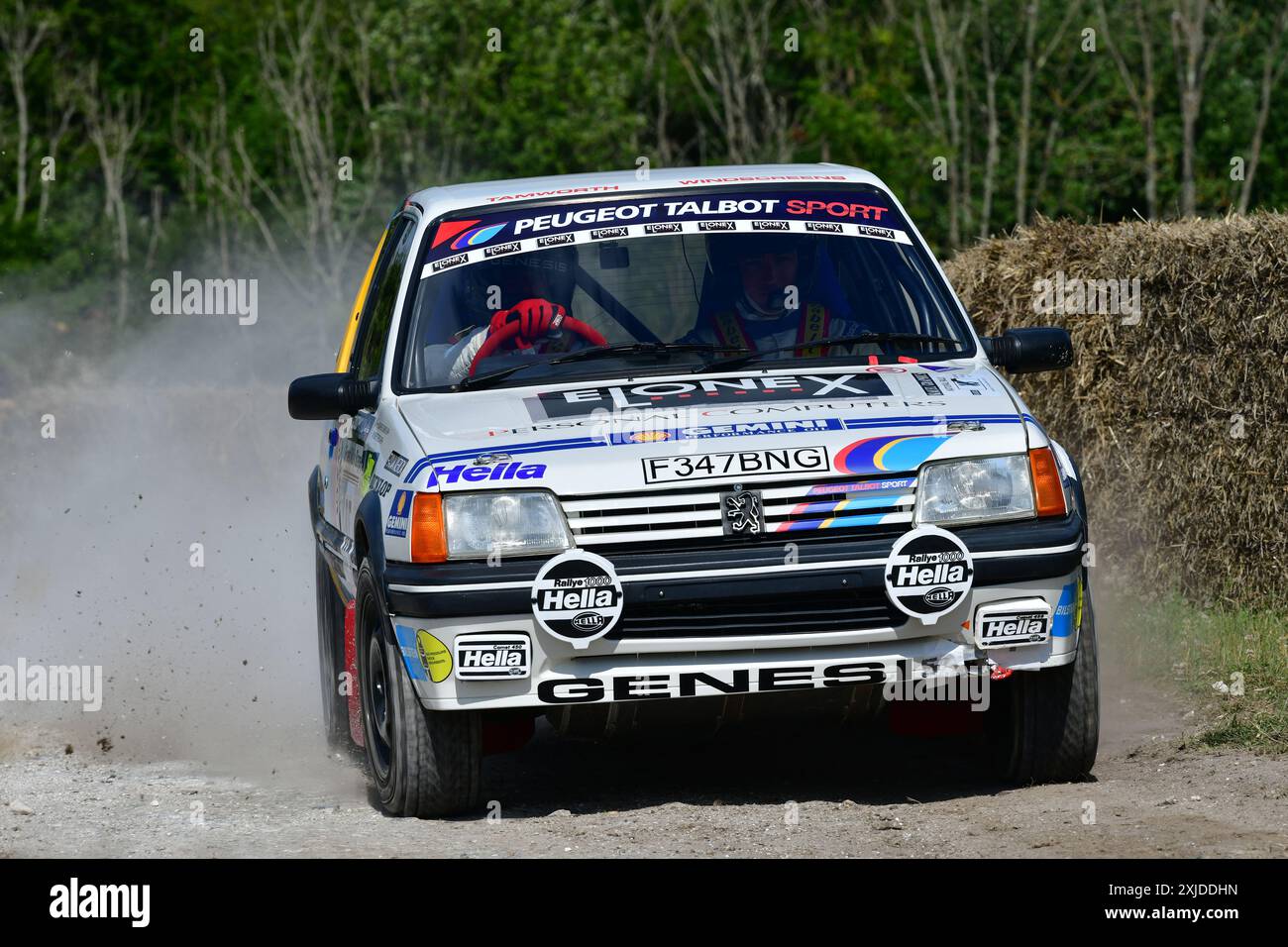 Tom Williams, Peugeot 205 GTi, Dawn of Modern Rallying, starting at the ...