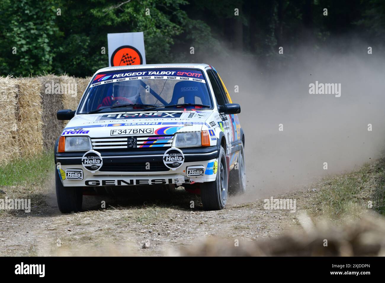 Tom Williams, Peugeot 205 GTi, Dawn of Modern Rallying, starting at the ...