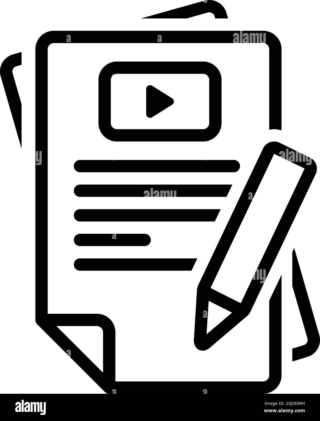 Icon for scripts,writing Stock Vector Image & Art - Alamy
