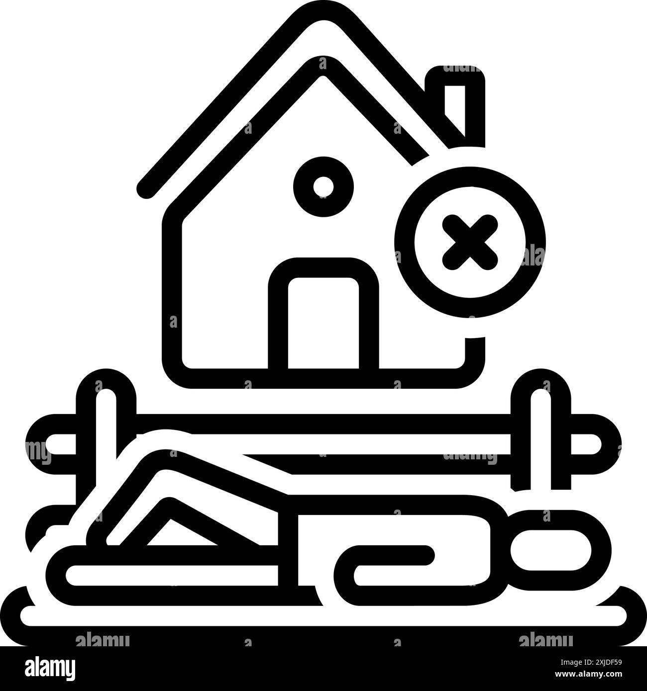 Poverty shelter homeless Stock Vector Images - Alamy