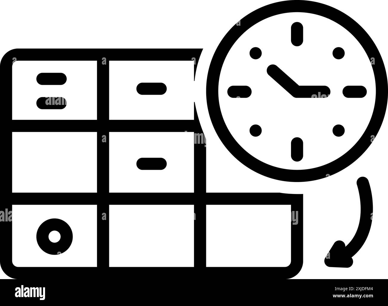 Icon For Scheduling Timetable Stock Vector Image And Art Alamy
