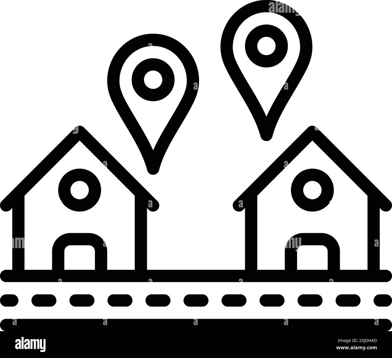 Icon for addresses,house Stock Vector Image & Art - Alamy