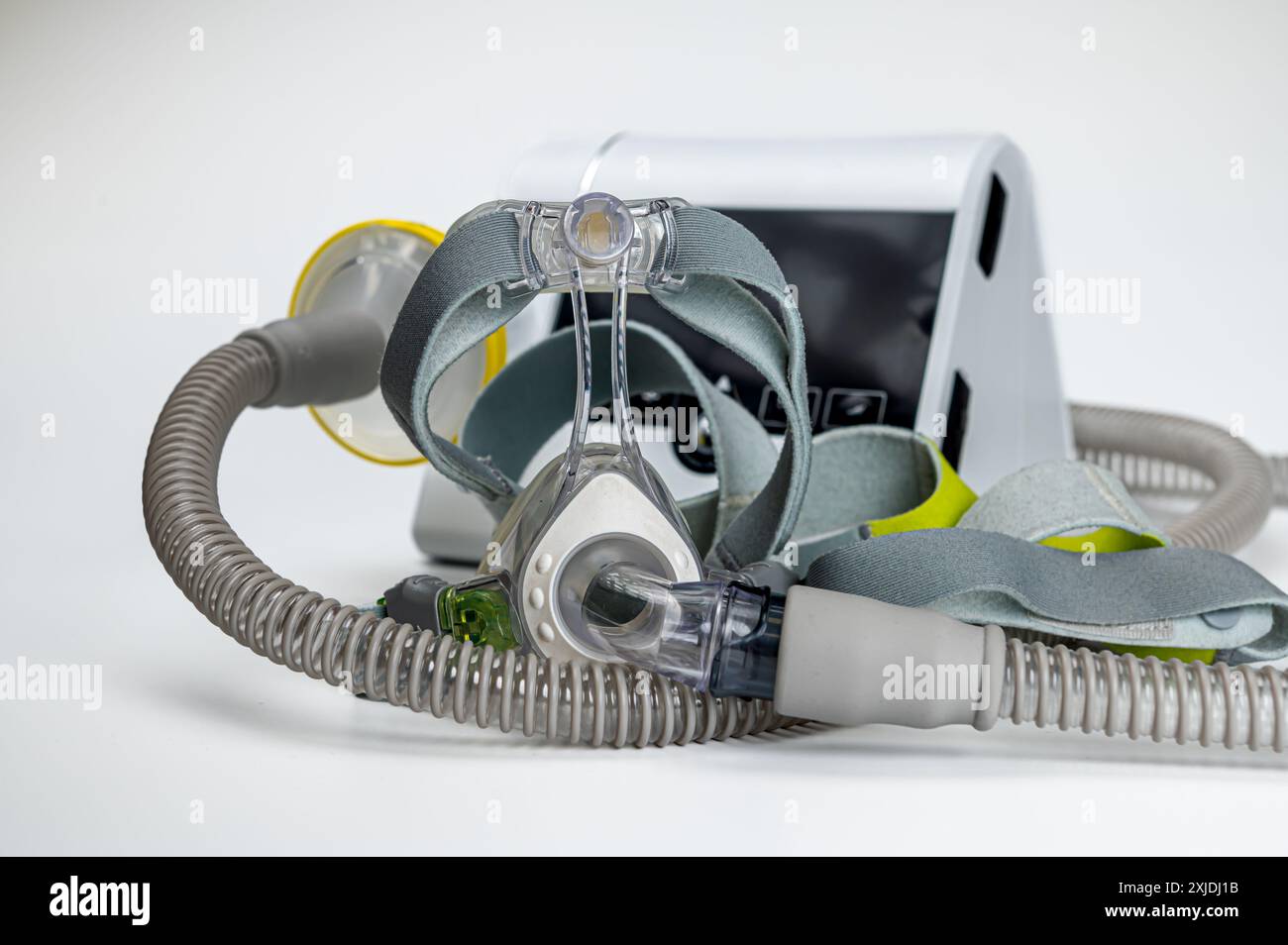 CPAP machine with mask and hose, for people with sleep apnea ...