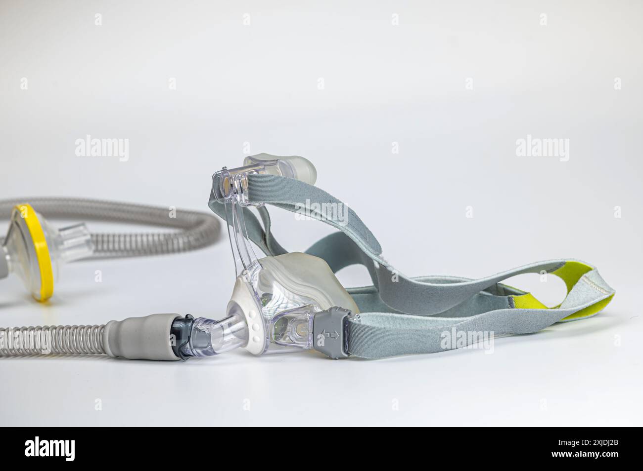 Sleep apnea continuous positive airway pressure- mask (CPAP) and hose ...