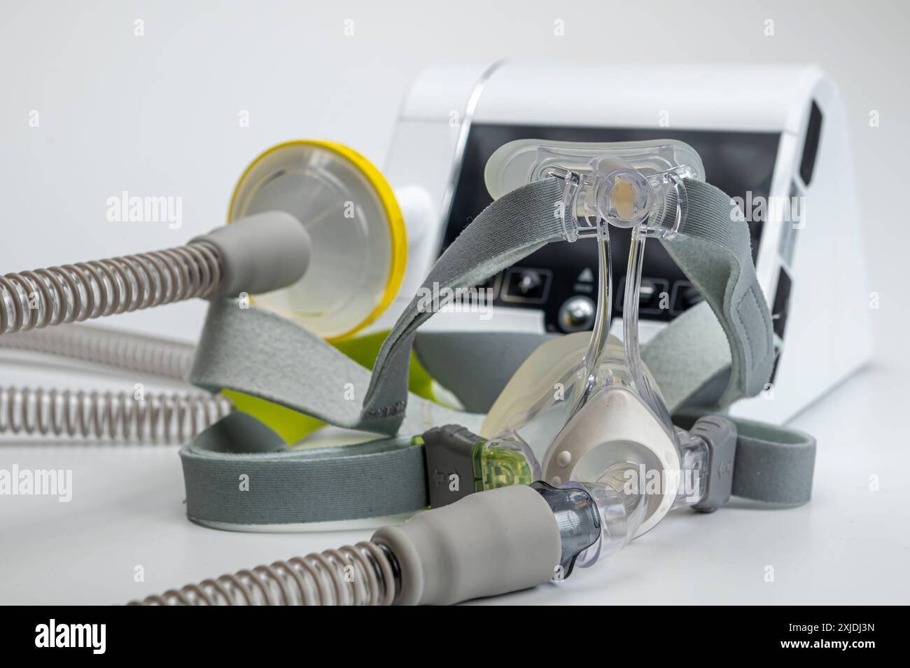 CPAP machine with mask and hose, for people with sleep apnea ...