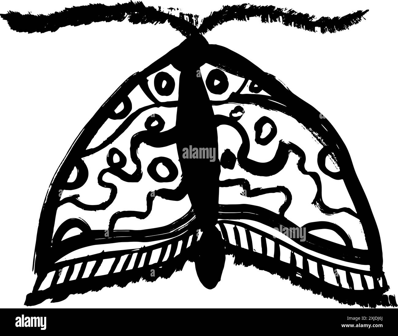 Brush moth Stock Vector Images - Alamy