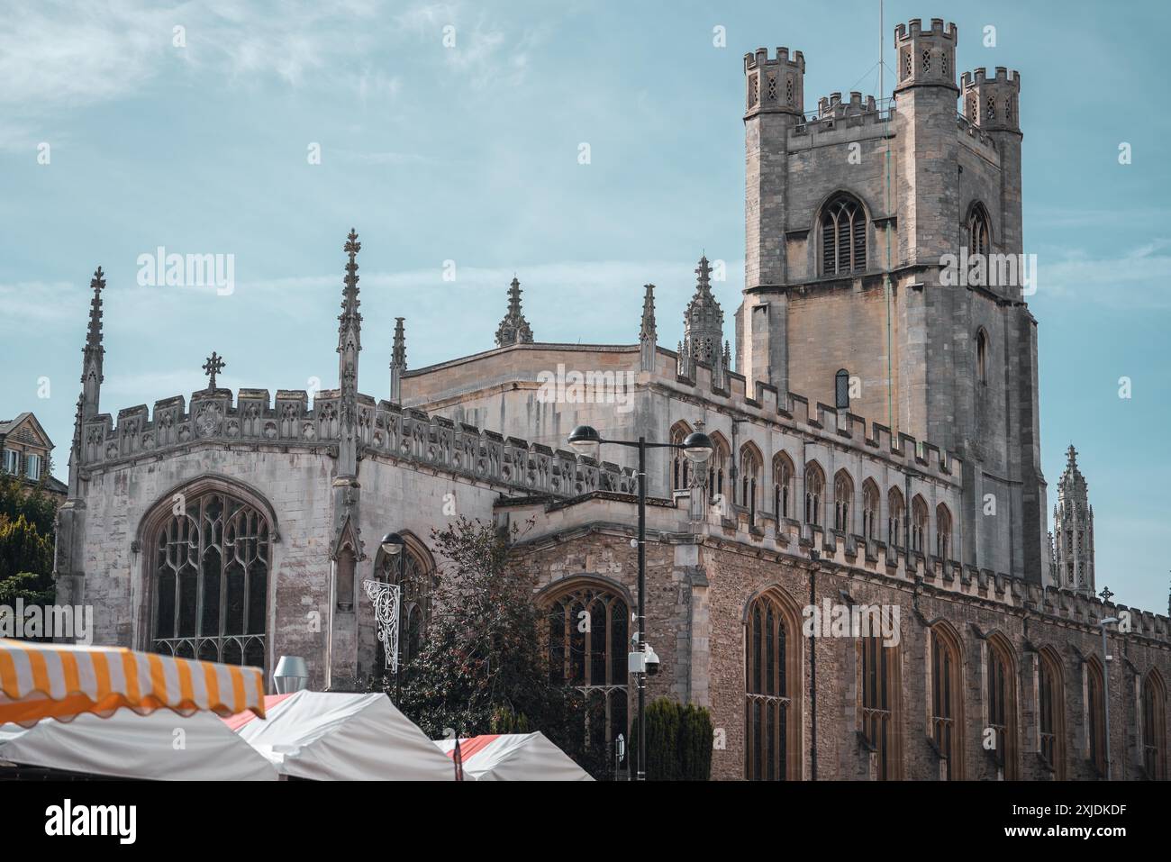 Cambridge, UK - October 08, 2023 : A view of the exterior of a historic ...