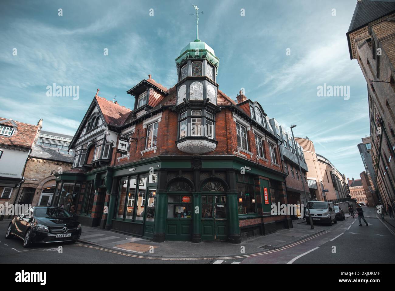 Cambridge, UK - October 08, 2023 : A vintage brick building with a ...