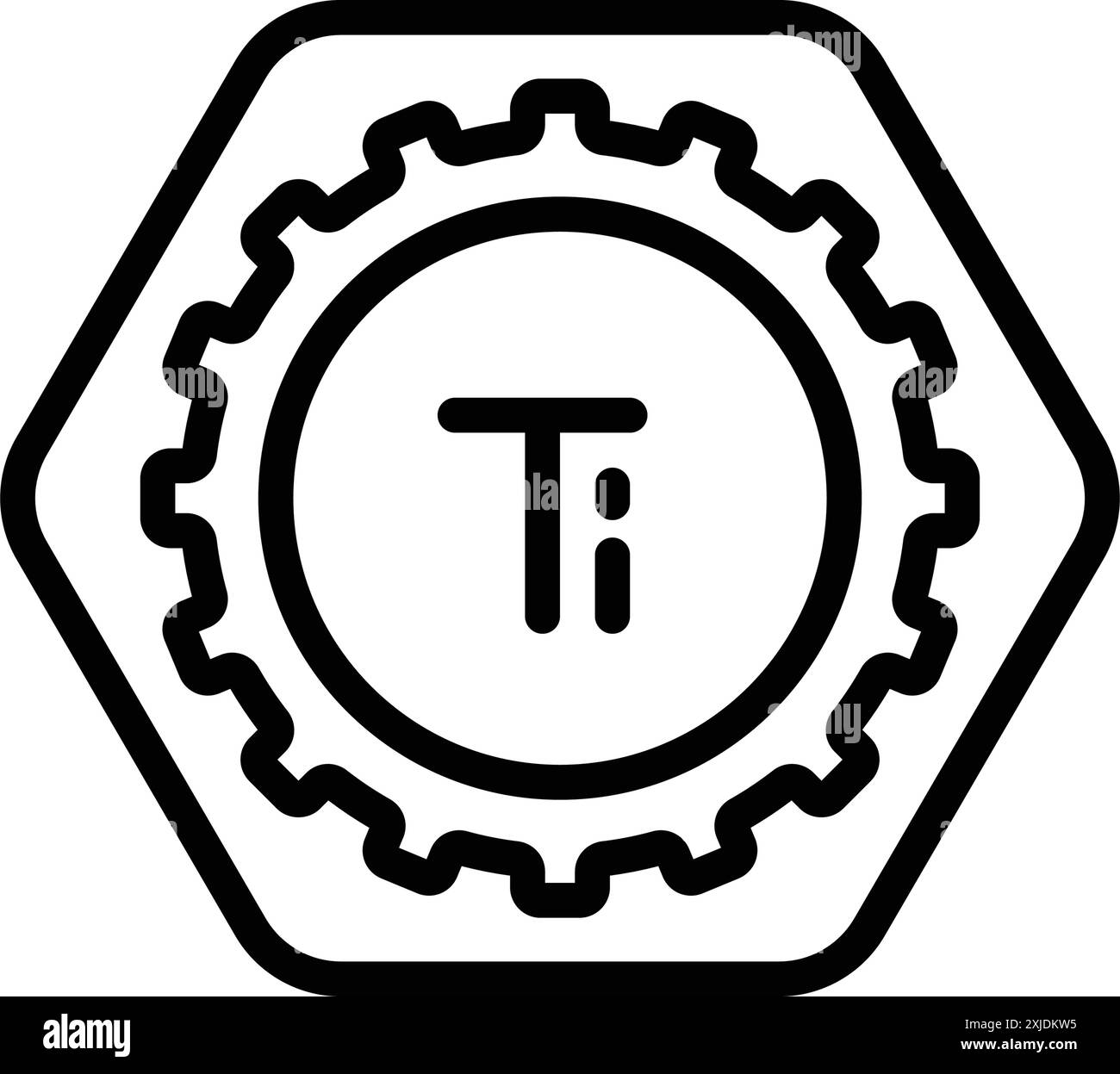 Icon for titanium,periodic Stock Vector Image & Art - Alamy