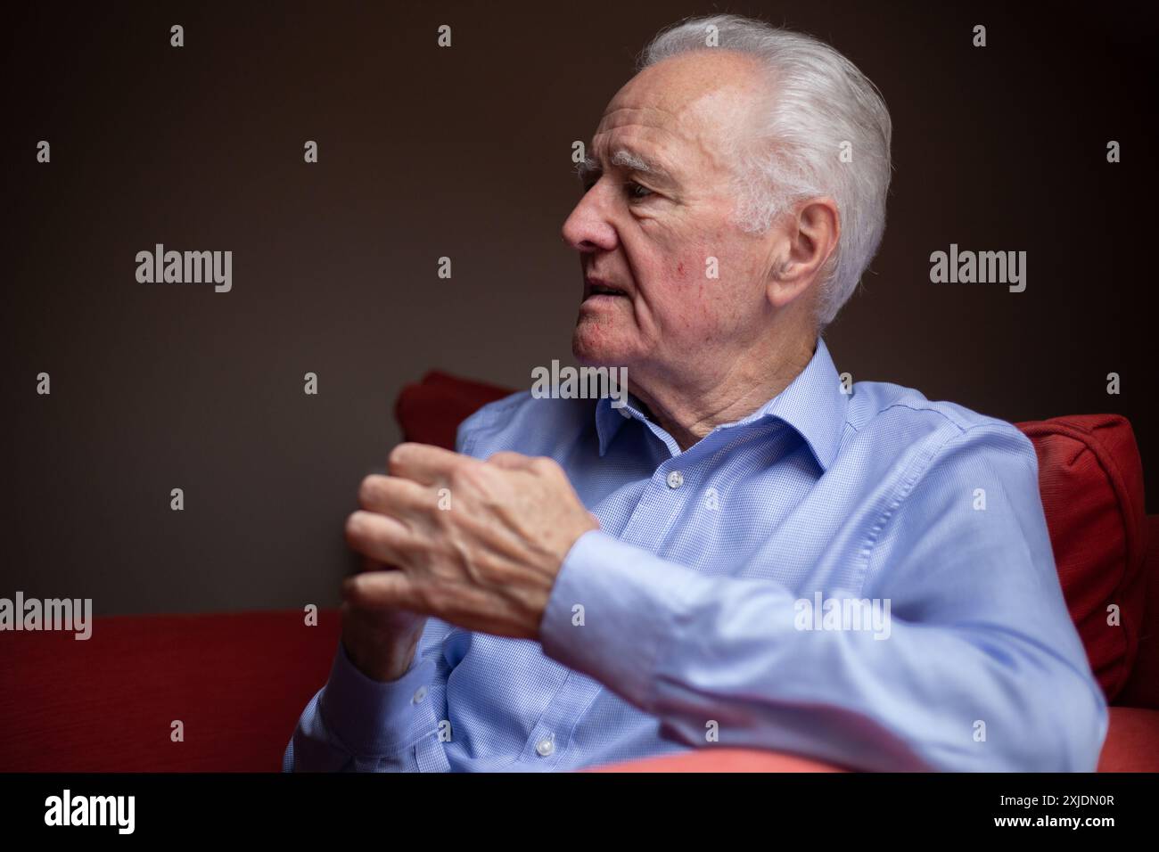 Lord Speaker, Lord John McFall of Alcluith, photographed in his home in ...