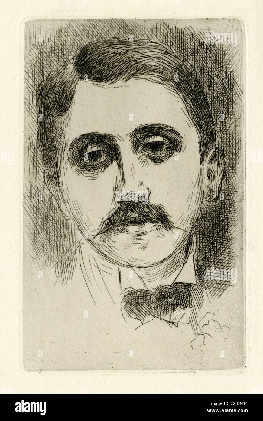 Portrait de Marcel Proust . Cuivre original de Berthold Mahn, 1929 ...