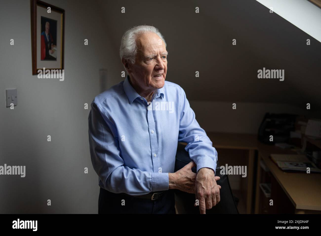 Lord Speaker, Lord John McFall of Alcluith, photographed in his home in ...