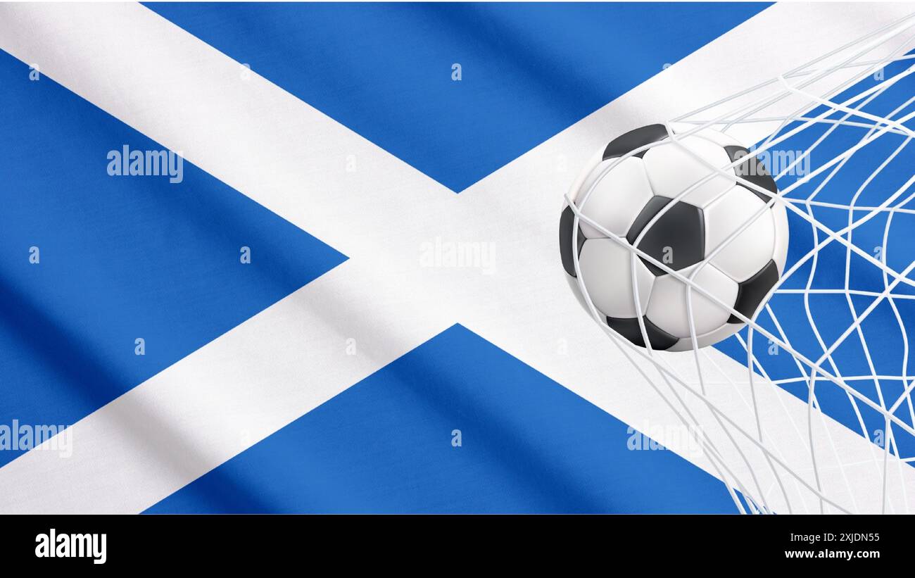 Football ball with the national flag of Scotland . Flag of Scotland ...
