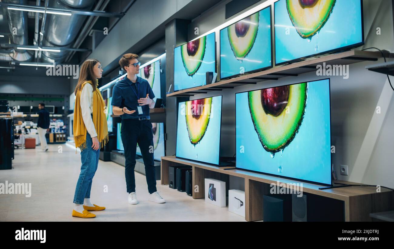 Flat screen tv and showroom hi-res stock photography and images - Alamy