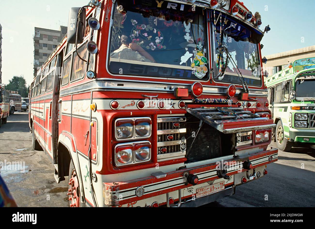 Deir Ezzor (Syria in 1994) : Bus Stock Photo - Alamy