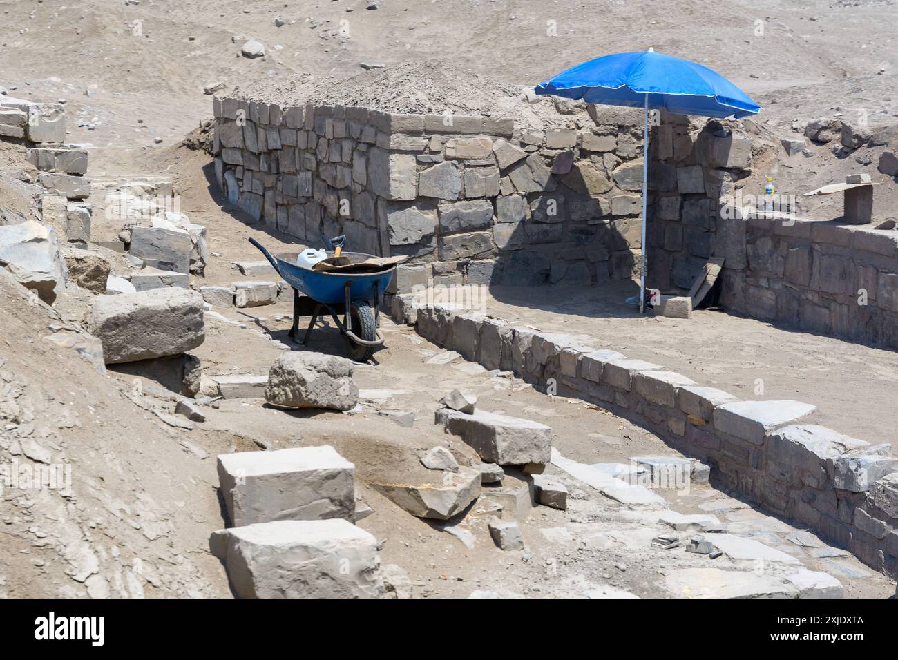 Pachacamac, Lima, Peru - March 19, 2019: Archaeological excavation ...