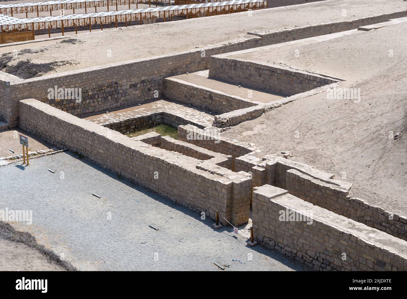 Pachacamac, Lima, Peru - March 19, 2019: Preserved ruins at an ...