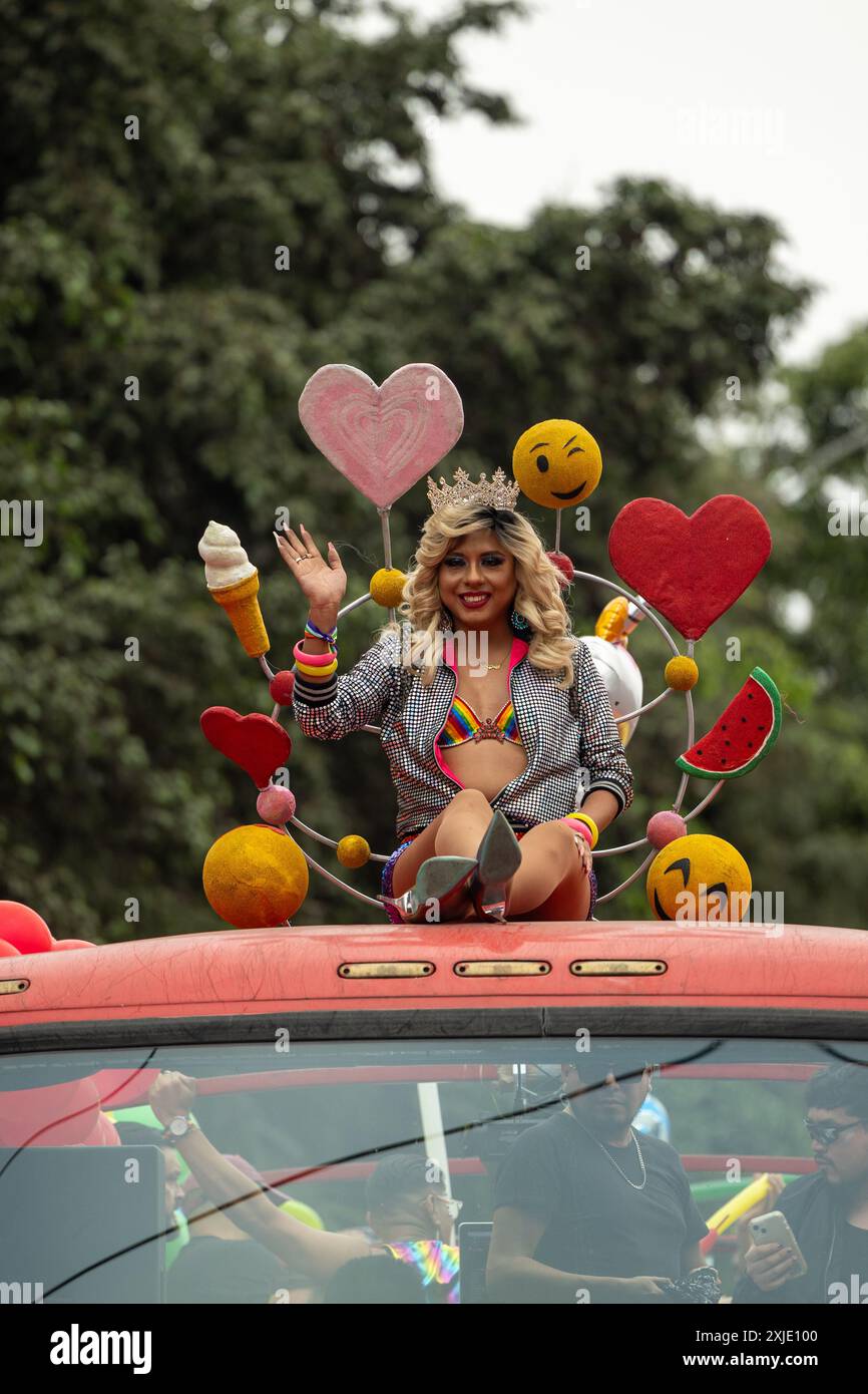 Lima - Peru, July 01, 2023 - The Gay Pride Parade in Lima is a vibrant ...
