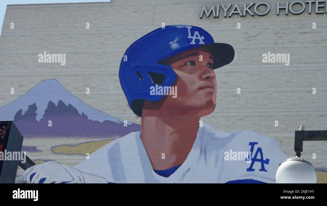 Los Angeles, California, USA 17th July 2024 Dodgers Shohei Ohtani Mural ...