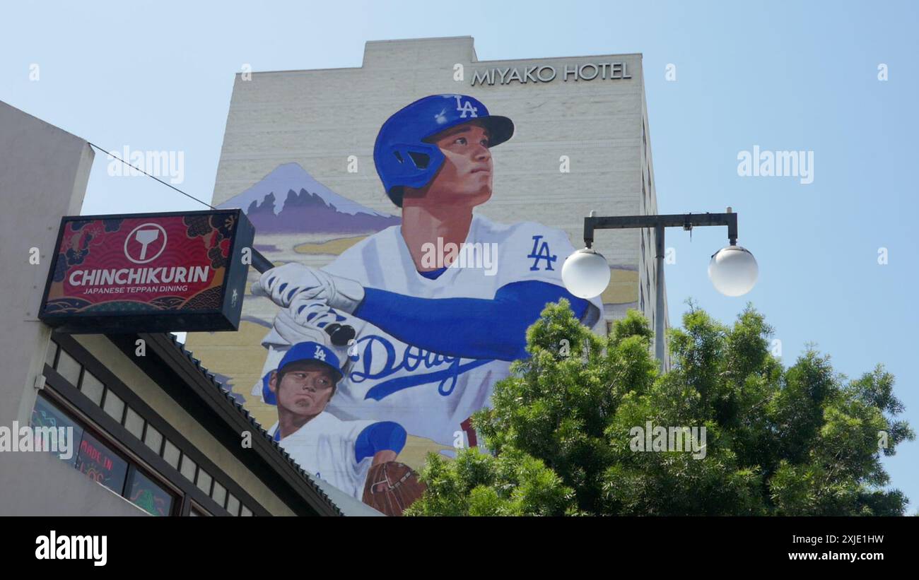 Los Angeles, California, USA 17th July 2024 Dodgers Shohei Ohtani Mural ...
