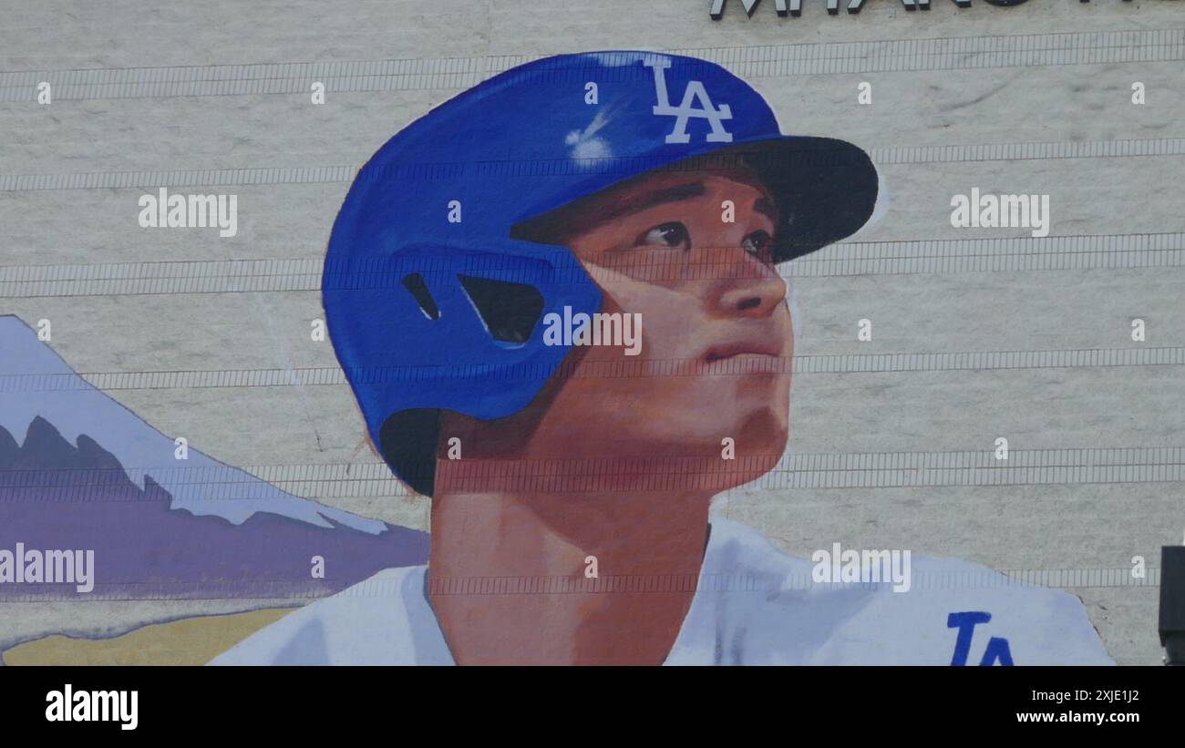 Los Angeles, California, USA 17th July 2024 Dodgers Shohei Ohtani Mural ...