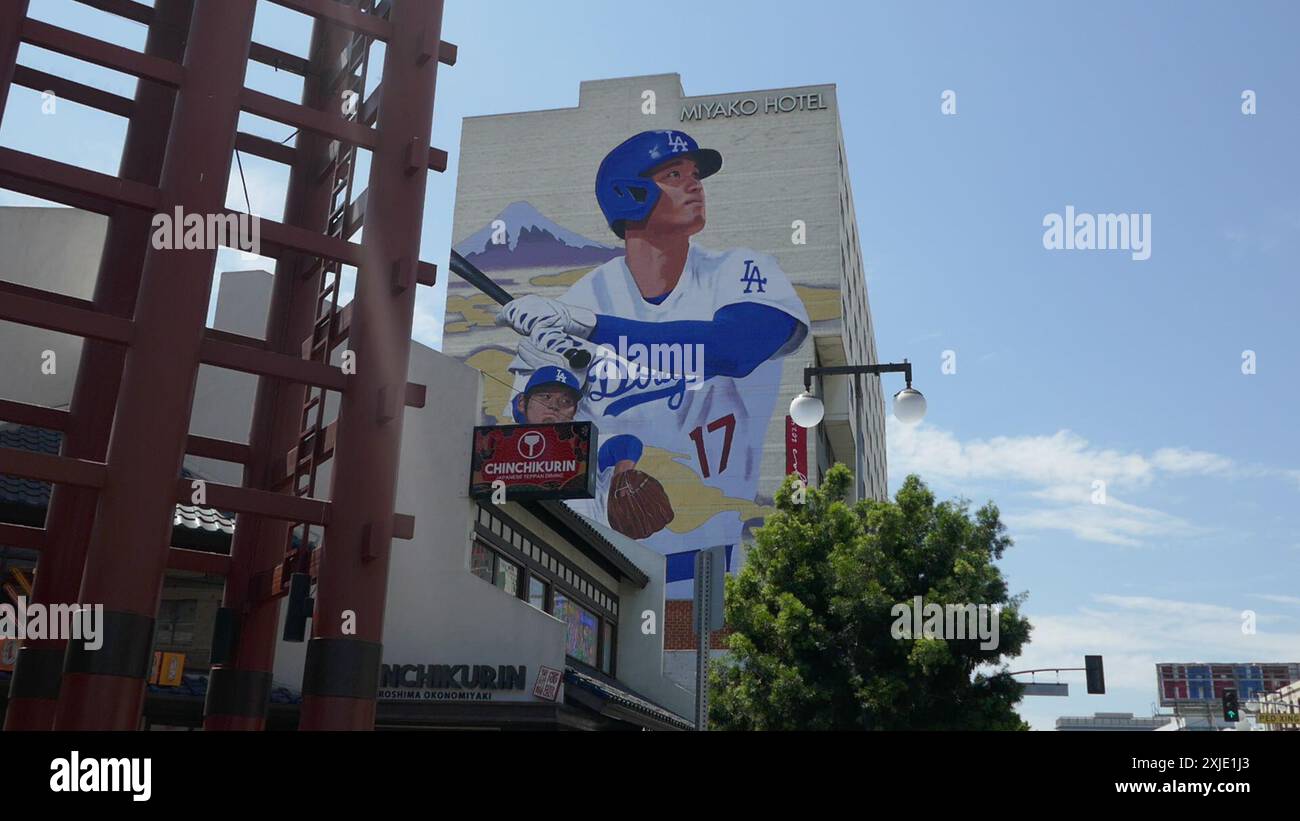 Los Angeles, California, USA 17th July 2024 Dodgers Shohei Ohtani Mural ...