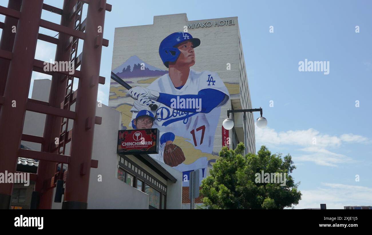 Los Angeles, California, USA 17th July 2024 Dodgers Shohei Ohtani Mural ...