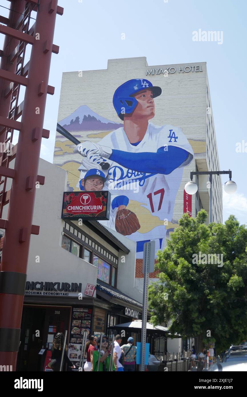 Los Angeles, California, USA 17th July 2024 Dodgers Shohei Ohtani Mural ...