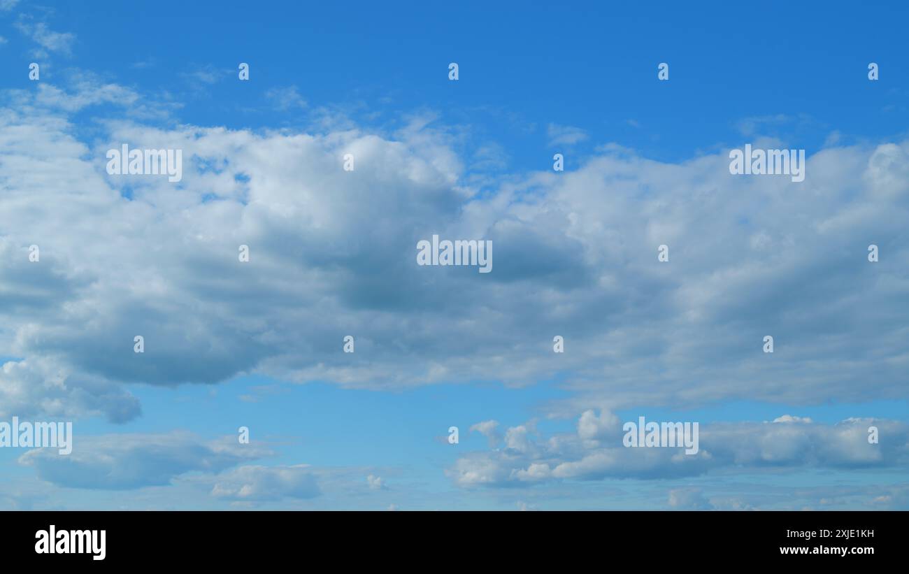 Time lapse. Beautiful blue sky with clouds background. White clouds nature background Stock ...