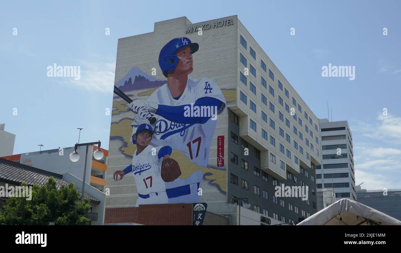 Los Angeles, California, USA 17th July 2024 Dodgers Shohei Ohtani Mural ...