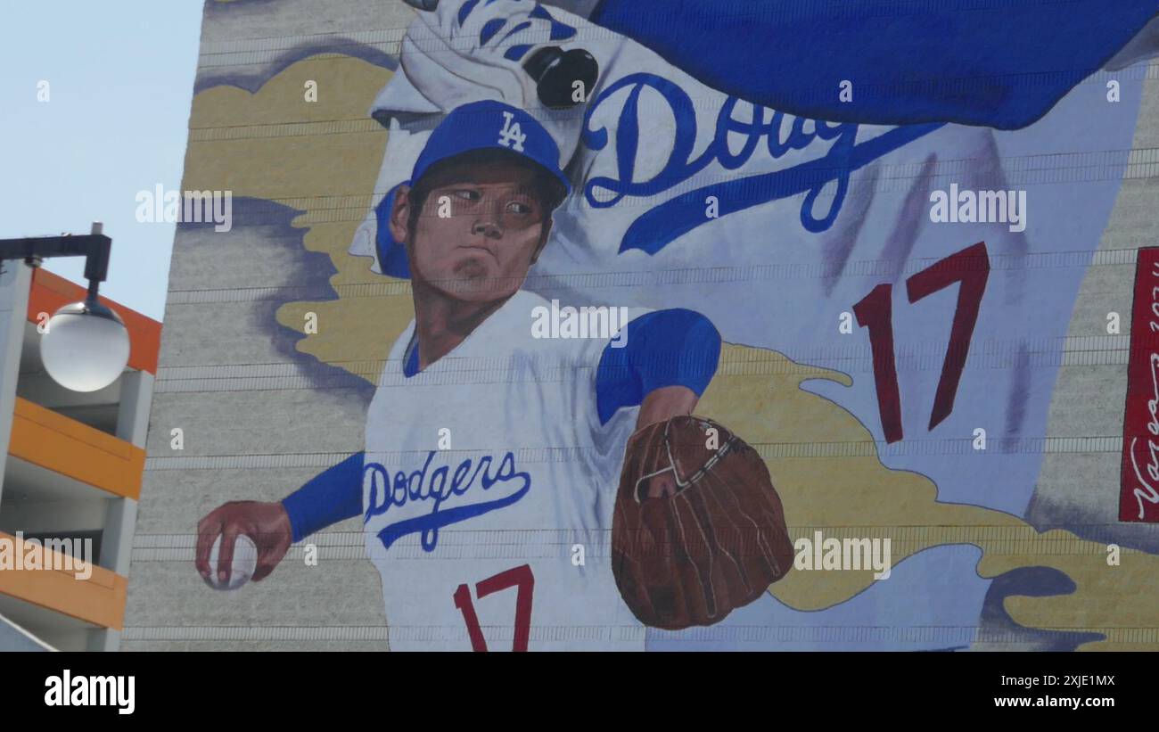 Los Angeles, California, USA 17th July 2024 Dodgers Shohei Ohtani Mural ...