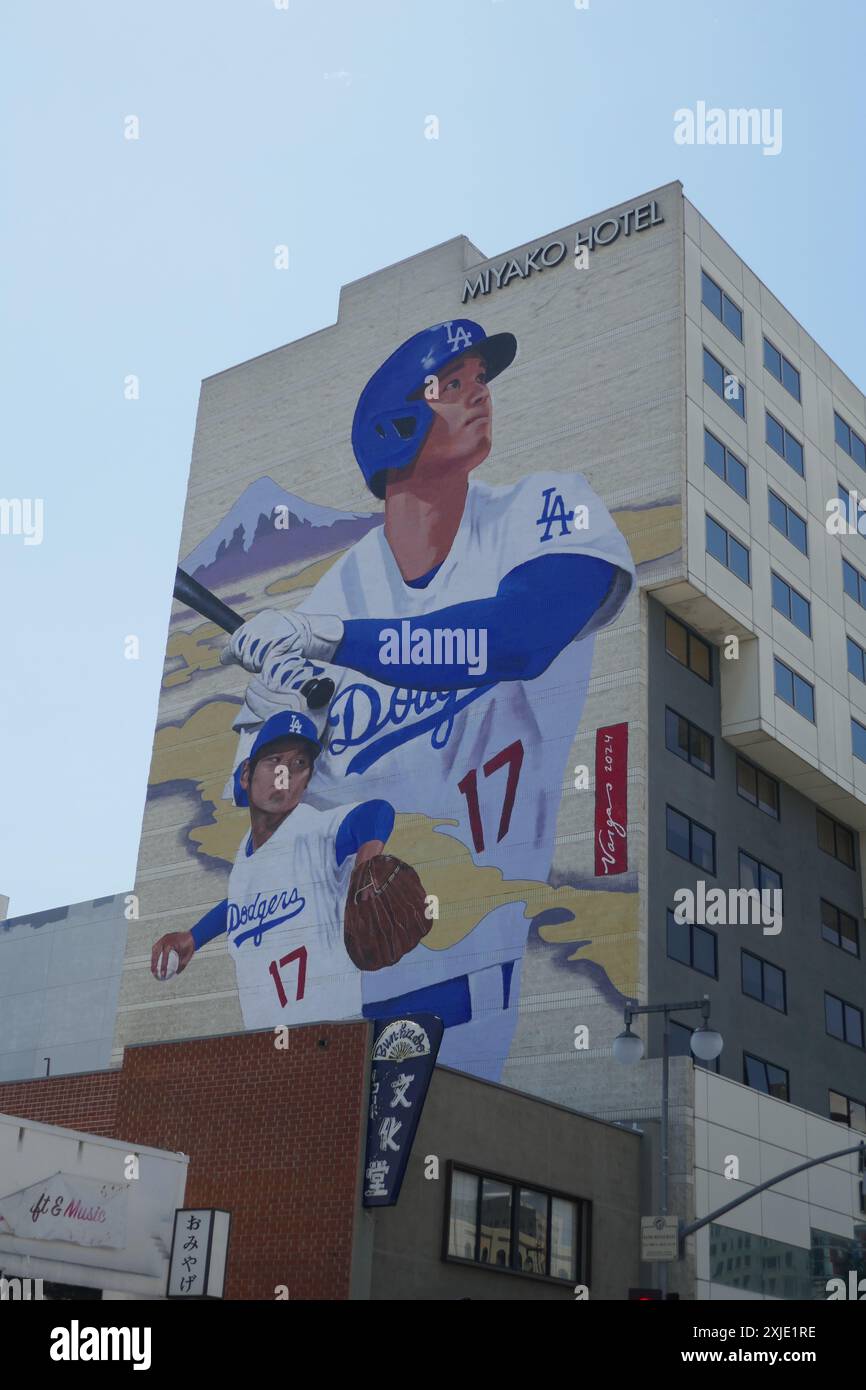 Los Angeles, California, USA 17th July 2024 Dodgers Shohei Ohtani Mural ...