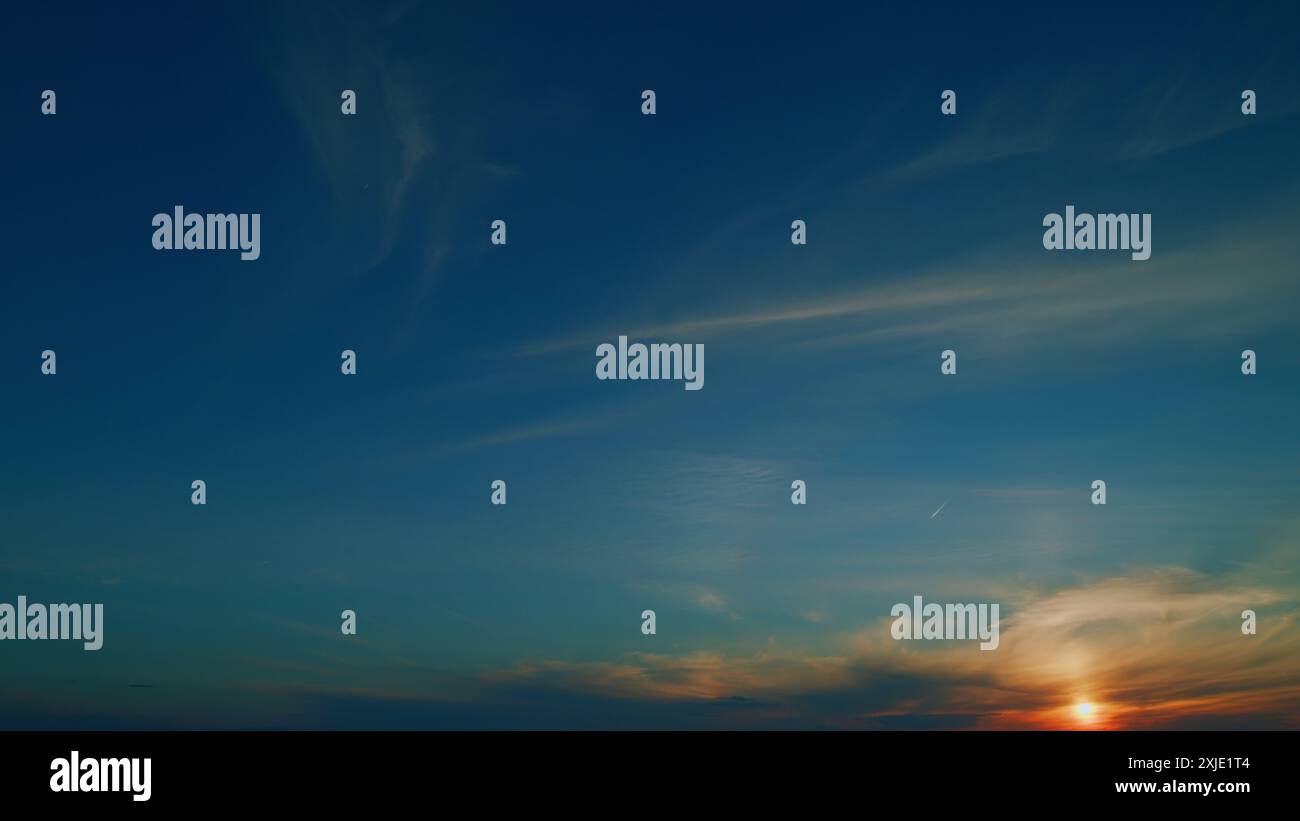 Time lapse. Rare rainbow circular halo around sun optical phenomenon ...