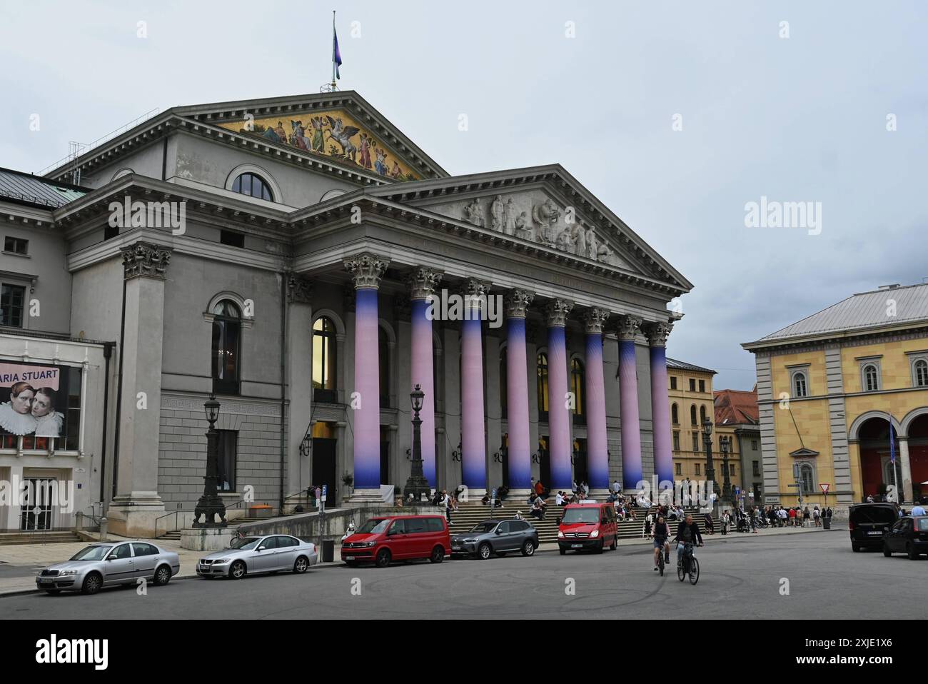 München, Staatsoper bzw Residenztheater am Max-Joseph-Platz *** Munich ...