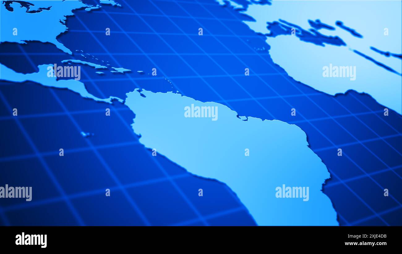 Abstract digital interface blue grid hi-res stock photography and ...