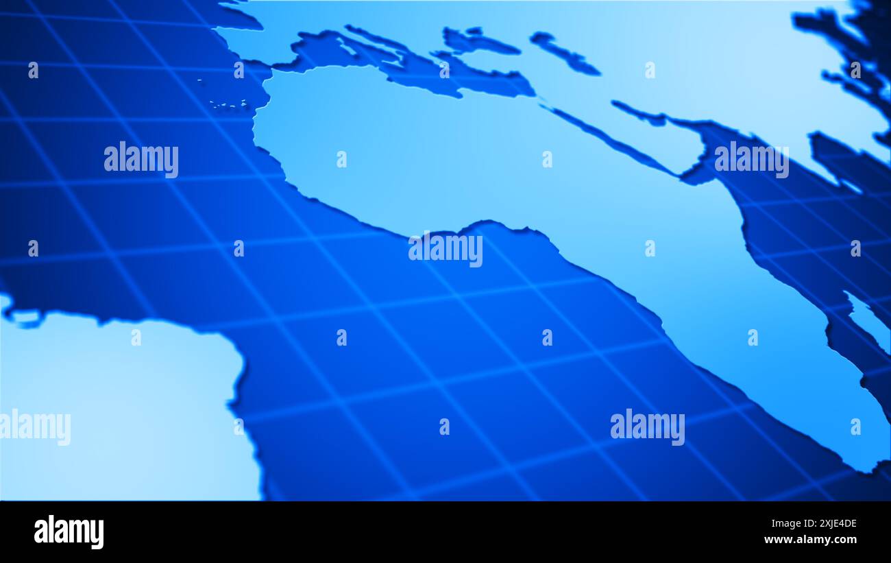 Abstract digital interface blue grid hi-res stock photography and ...