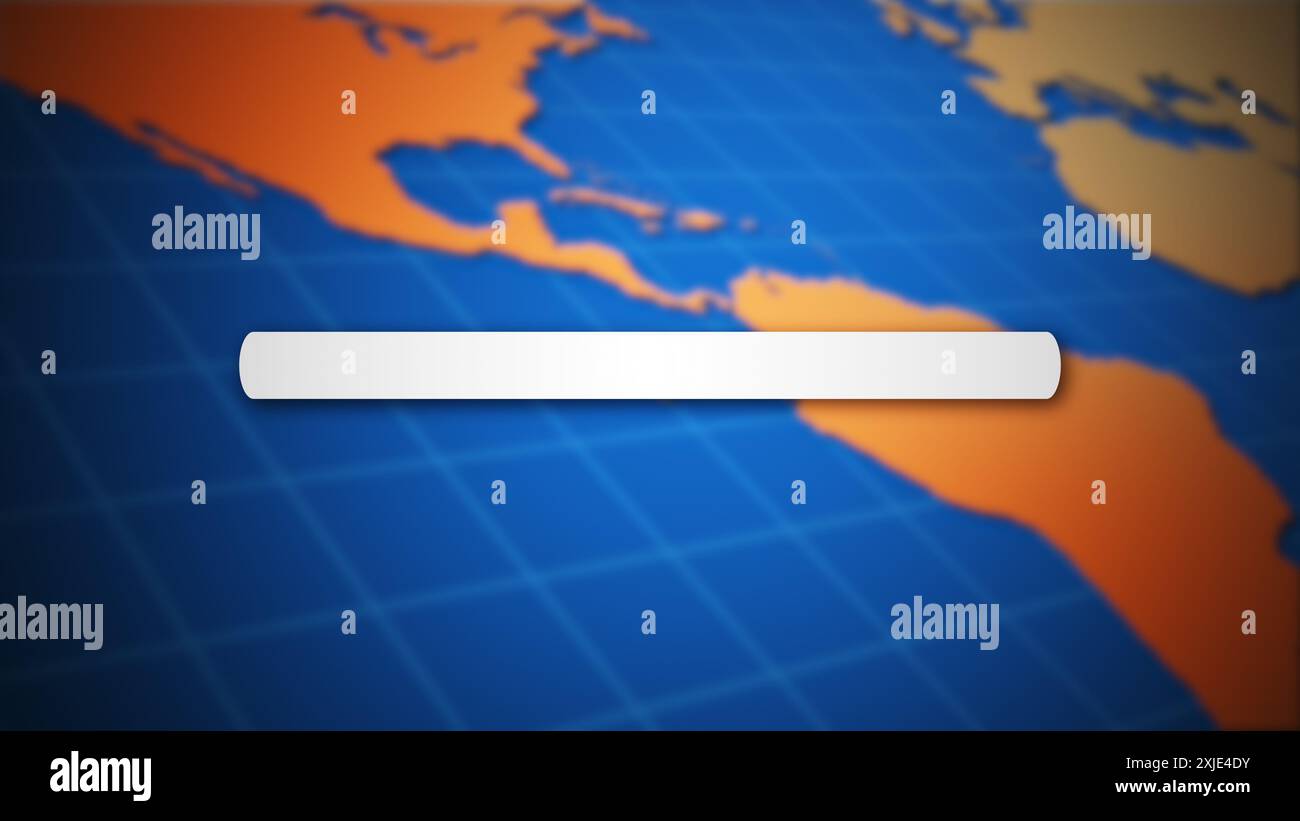 Internet search bar on world map Stock Photo - Alamy