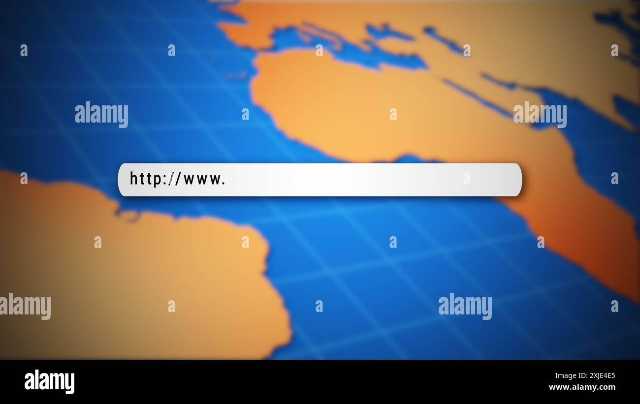 Internet search bar on world hi-res stock photography and images - Alamy