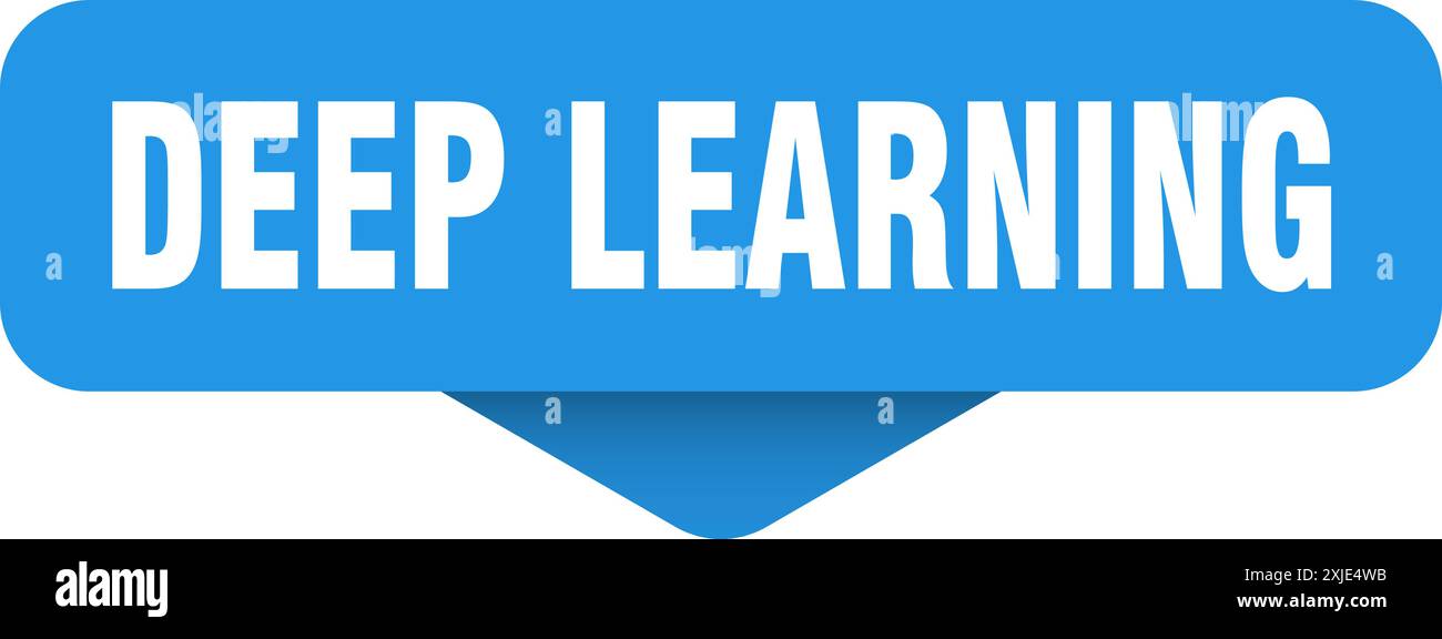 deep learning sticker. deep learning sign on transparent background ...