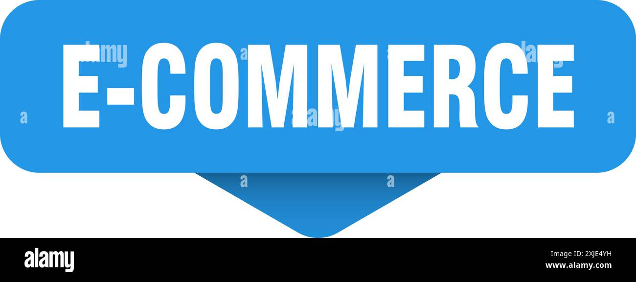 e-commerce sticker. e-commerce sign on transparent background ...