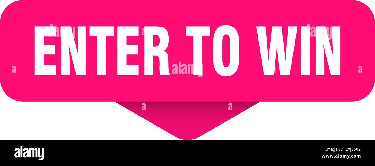 enter to win sticker. enter to win sign on transparent background ...