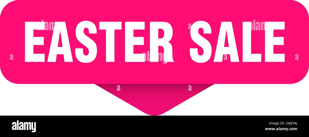easter sale sticker. easter sale sign on transparent background ...