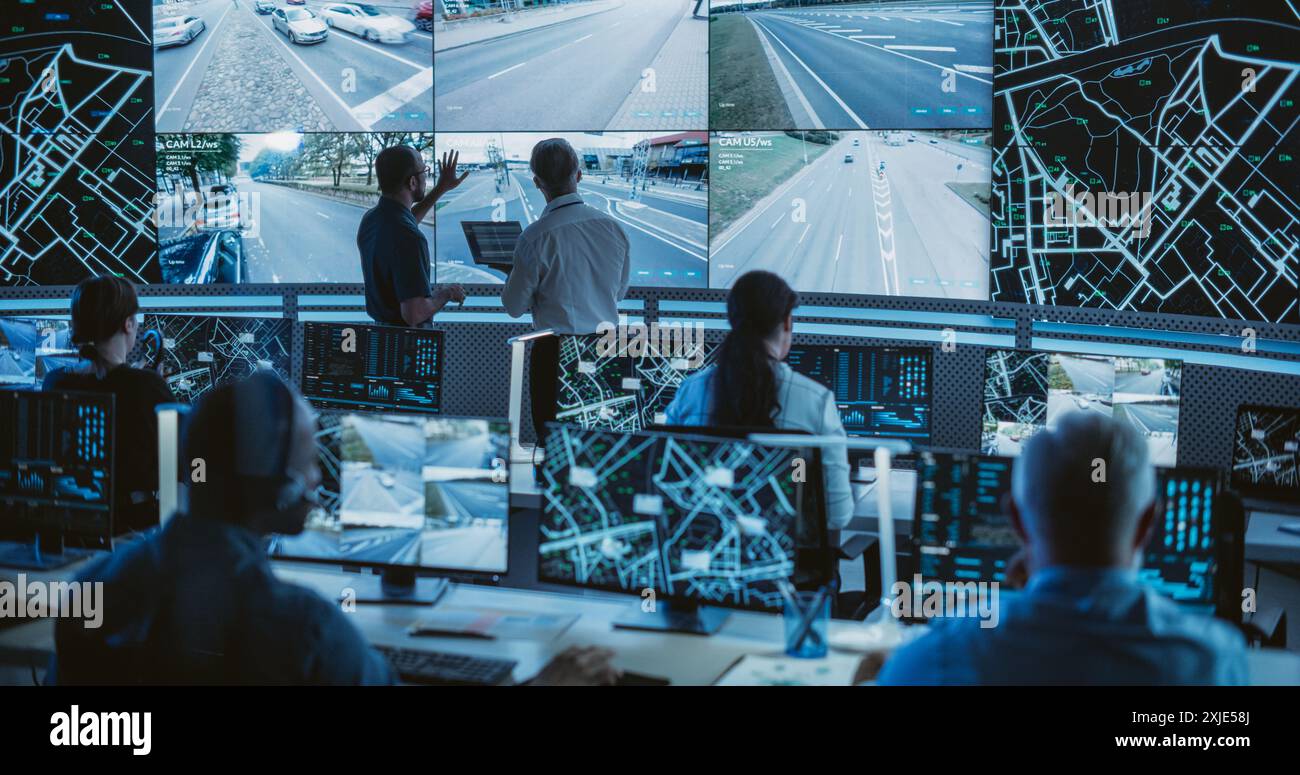 High-Tech International Logistics Office with Multiethnic Specialists ...