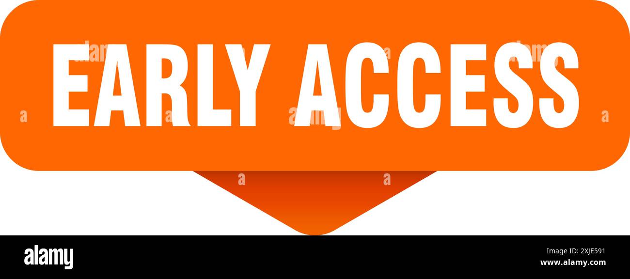 early access sticker. early access sign on transparent background ...