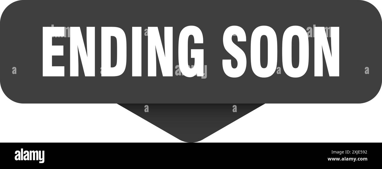 ending soon sticker. ending soon sign on transparent background ...
