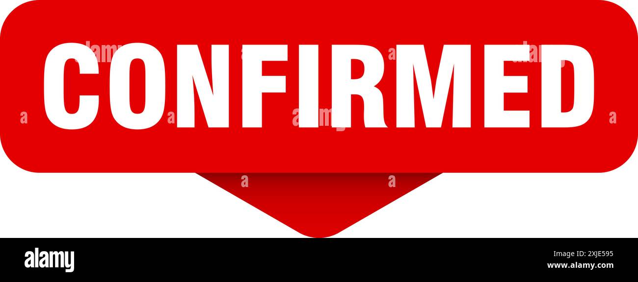 confirmed sticker. confirmed sign on transparent background ...